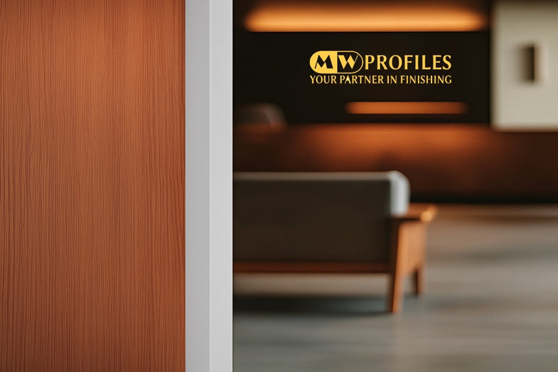 Wood Effect PVC Corner Angle Trim | 90° Edge Protector